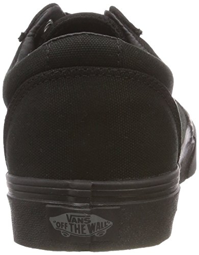 Vans Men's Ward Canvas Sneaker, Black/Black, 15