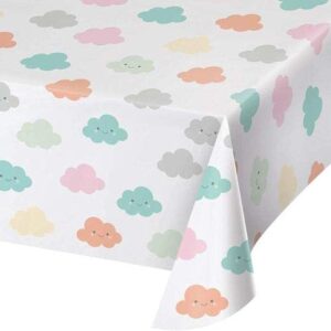 creative converting sunshine baby shower tablecover, one size, multicolor