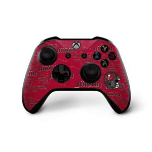 skinit decal gaming skin compatible with xbox one x controller - officially licensed nfl tampa bay buccaneers - blast design