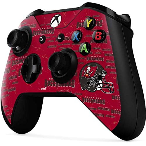 Skinit Decal Gaming Skin Compatible with Xbox One X Controller - Officially Licensed NFL Tampa Bay Buccaneers - Blast Design