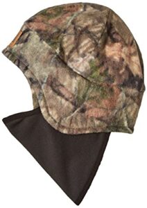 carhartt men's camo fleece 2-in-1 hat, mossy oak break up country, ofa