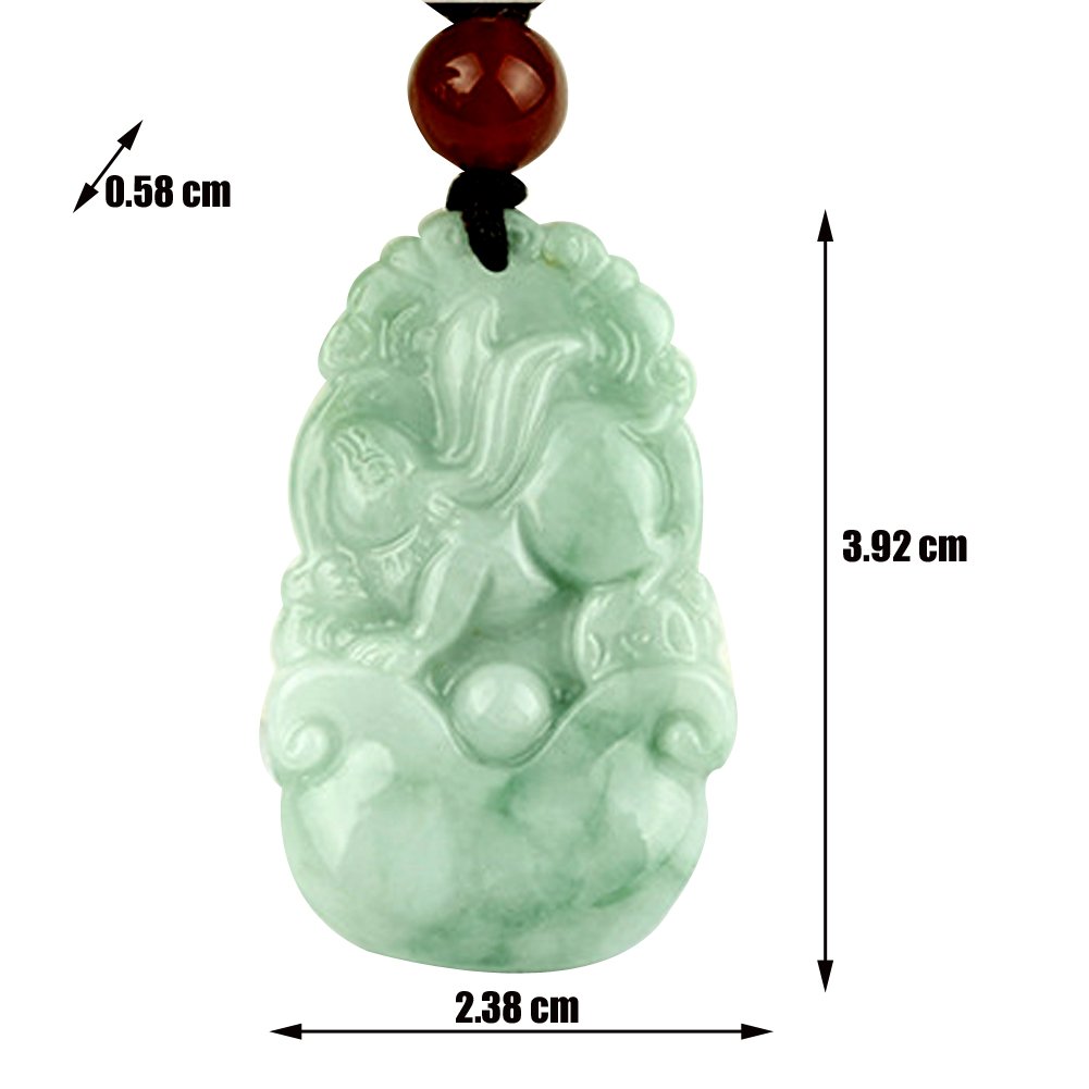 Jollymap Twelve Chinese Zodiac Mascots Jade Pendant/Men and Women's Ornaments/Necklaces (Rabbit)