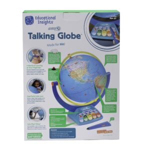 Educational Insights GeoSafari Jr. Talking Interactive Globe with Talking Pen for Kids, Featuring Bindi Irwin, Gift for Boys & Girls, Ages 4+