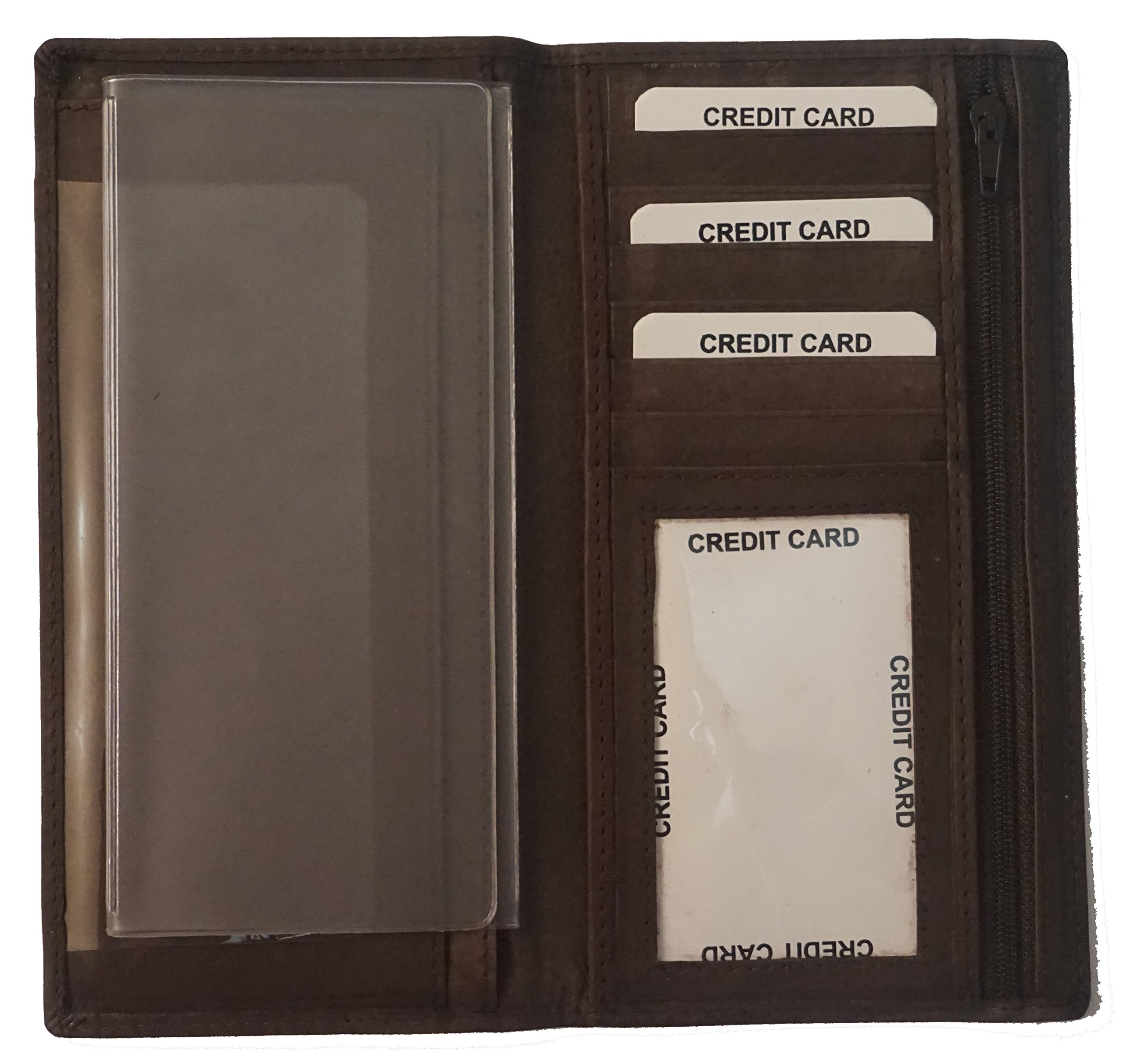 Set of 2 Heavy Duty Vinyl Checkbook Protector/Divider wallet inserts Made in USA