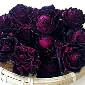 Dian Mai Yunnan Red Rose Edible Rose Sulfur Camellia Dried Flowers Large Flowers Cup 150g 云南墨红玫瑰可食用玫瑰无硫花茶花冠干花朵大花朵一杯一朵150克