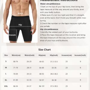 Niksa 3 Pack Compression Shorts Men Quick Dry Black Performance Athletic Shorts-L