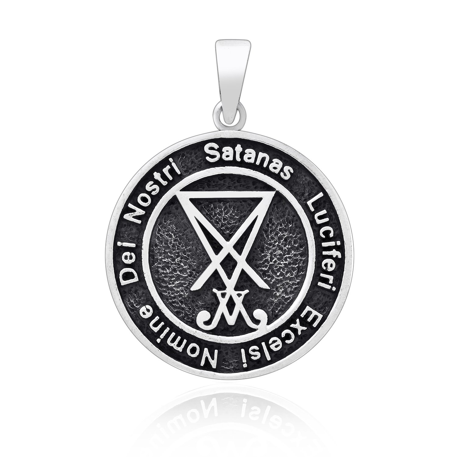 925 Sterling Silver Baphomet Sigil of Lucifer Satanic Seal of Satan Excelsi Pendant