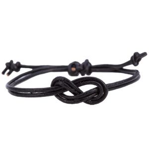 simple style varieties of irish love knot leather bracelet romantic gift for people (style 2)