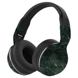 mightyskins skin compatible with skullcandy hesh 2 wireless headphones - green marble | protective, durable, and unique vinyl wrap cover | easy to apply, remove, and change styles | made in the usa