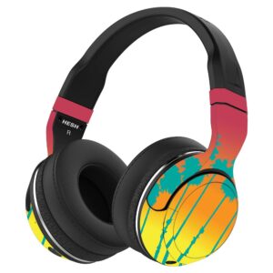 mightyskins skin compatible with skullcandy hesh 2 wireless headphones - sherbet palms | protective, durable, and unique vinyl wrap cover | easy to apply, remove, and change styles | made in the usa