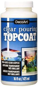 decoart clear pouring topcoat ds134 16 fl oz/ 473 ml