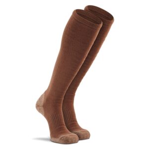 foxriver mens lightweight military over-the-calf socks fatigue fighter® 6036, brown, x-large us