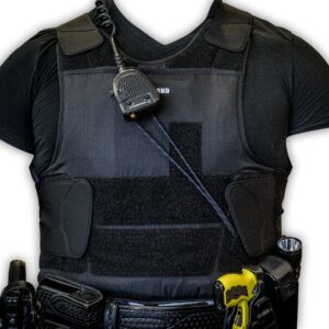 THE MIC LOOP - Keeps Portable Radio Mic in Place for Police/Law Enforcement Black