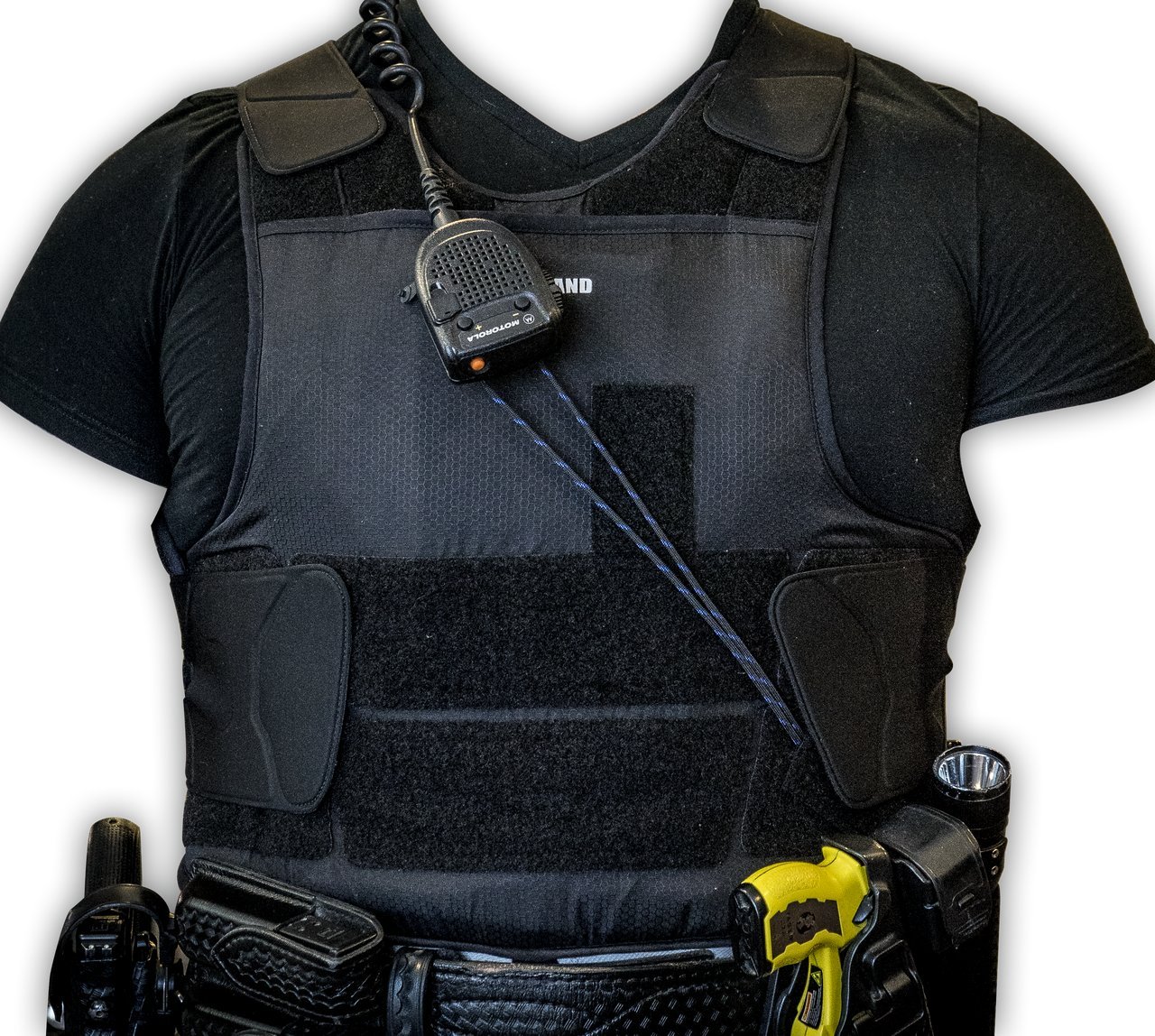 THE MIC LOOP - Keeps Portable Radio Mic in Place for Police/Law Enforcement Black