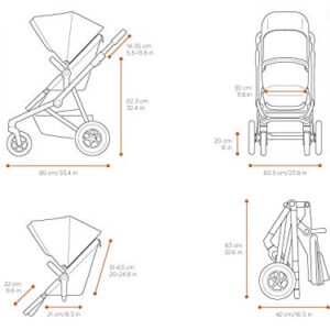 Thule Sleek City Stroller, Grey Melange