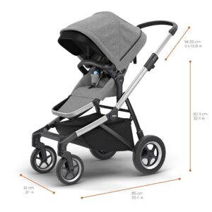 Thule Sleek City Stroller, Grey Melange