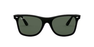 ray-ban rb4440n blaze wayfarer square sunglasses, black/dark green, 41 mm