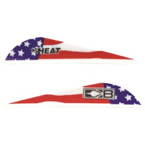 bohning heat vanes american flag 36 pk. red