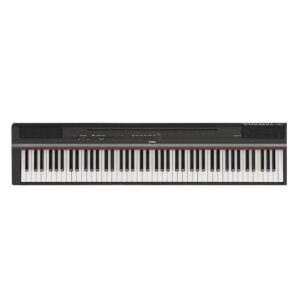 yamaha p125 88-key weighted action digital piano with power supply and sustain pedal, black