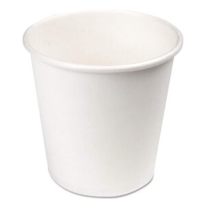 boardwalk bwkwht4hcup 4 oz. paper hot cups - white (20 cups/sleeve, 50 sleeves/carton)