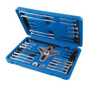 silverline tools 515011 silverline harmonic balancer puller set 46pce 40-93mm, silver, 40-93 mm