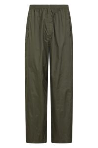 mountain warehouse pakka mens waterproof rain over pants - breathable khaki medium