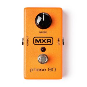 MXR M101 Phase 90 Effects Pedal BUNDLE with AC/DC Adapter Power Supply for 9 Volt DC 1000mA and 6 Assorted Dunlop Guitar Picks