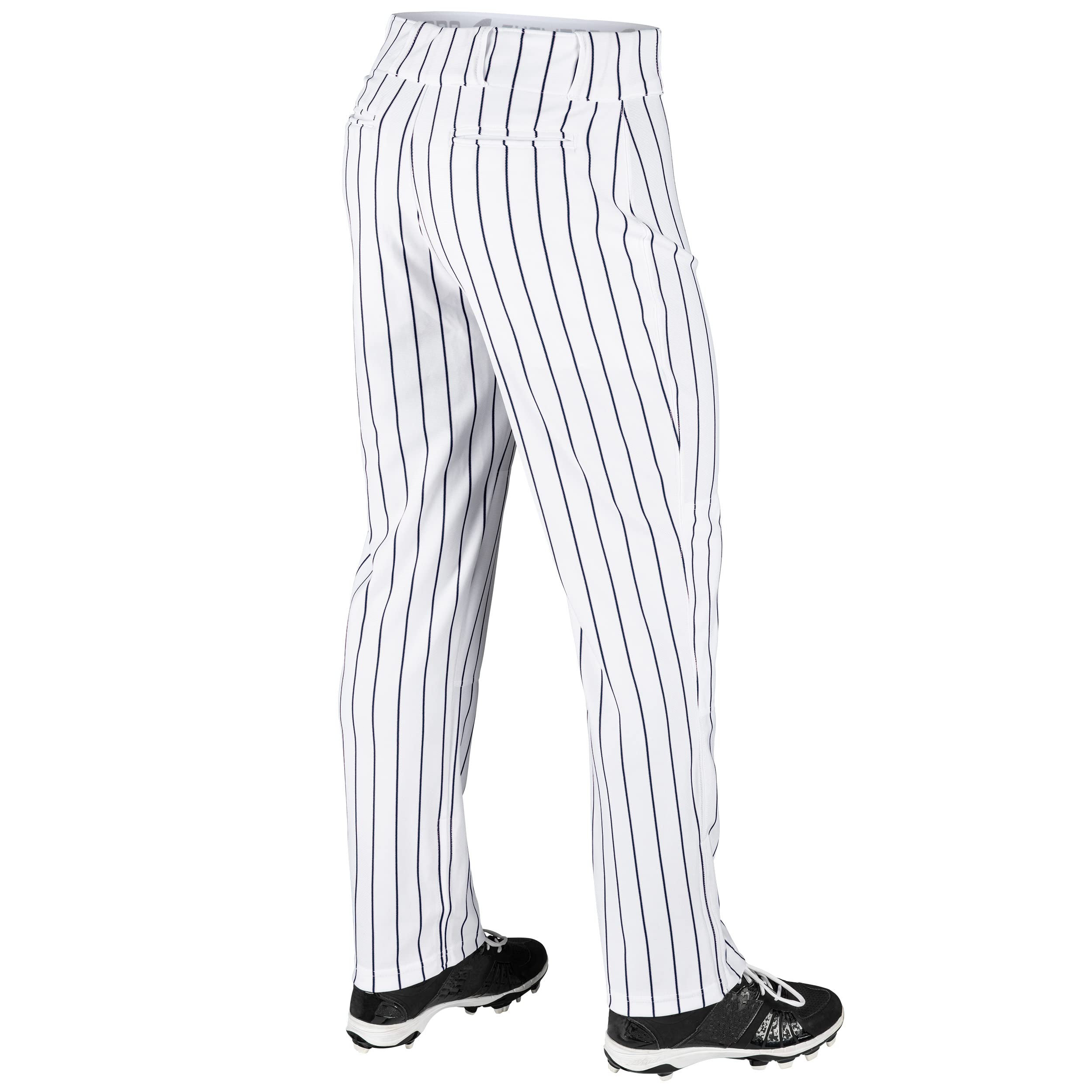 CHAMPRO Men' Champro Adult Pinstripe Ob Triple Crown Open Bottom Baseball Pant, White, Navy, XX-Large US