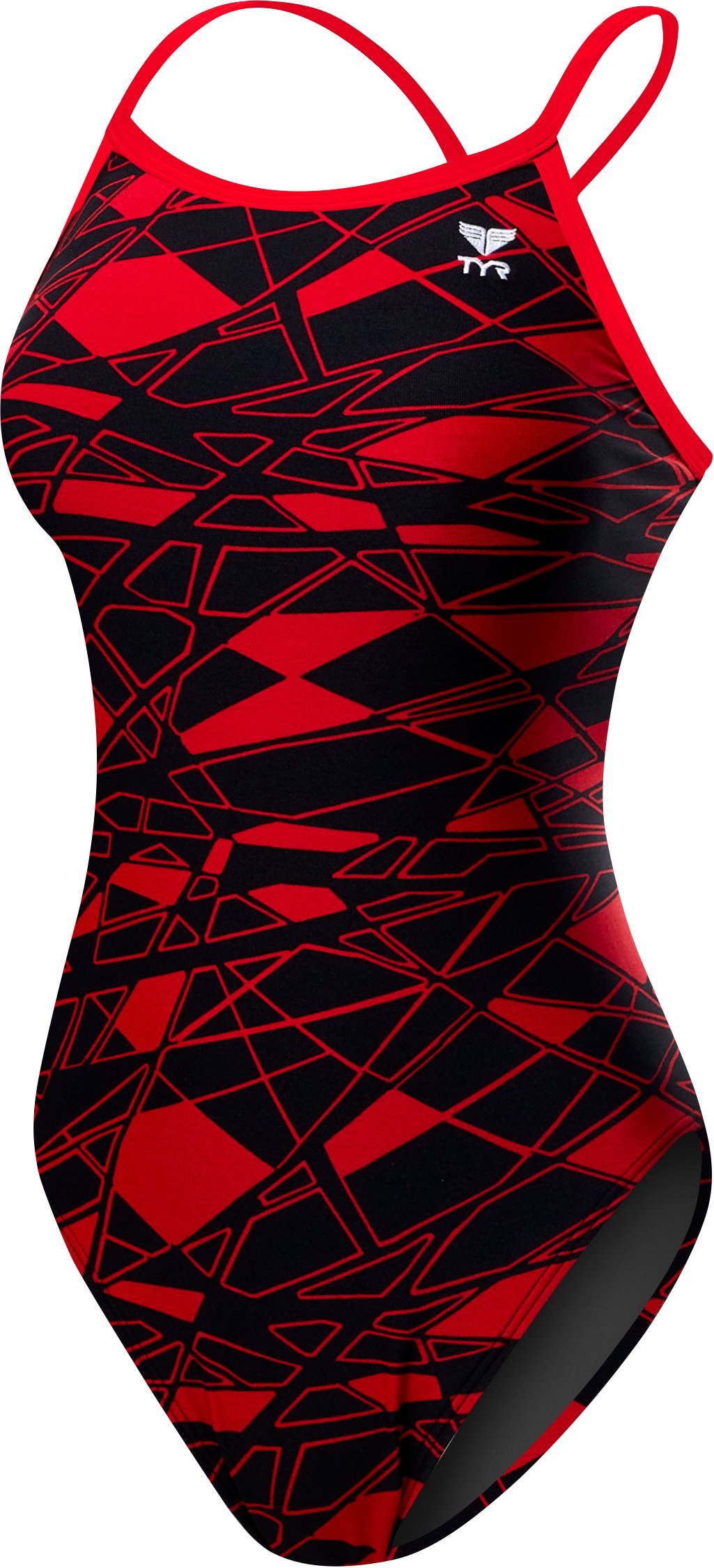 TYR Women’s Mantova Diamondfit Swimsuit, Red, 28