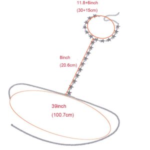 Elegant Luxury Harness Summer Bikini Body Chain Necklace Simple Star Choker Bralette Belly Waist Chain Jewelry Gold for Women Party Beach Accessories