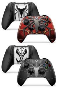 2 x spider controller skins full wrap vinyl sticker compatible with xbox one/s/x