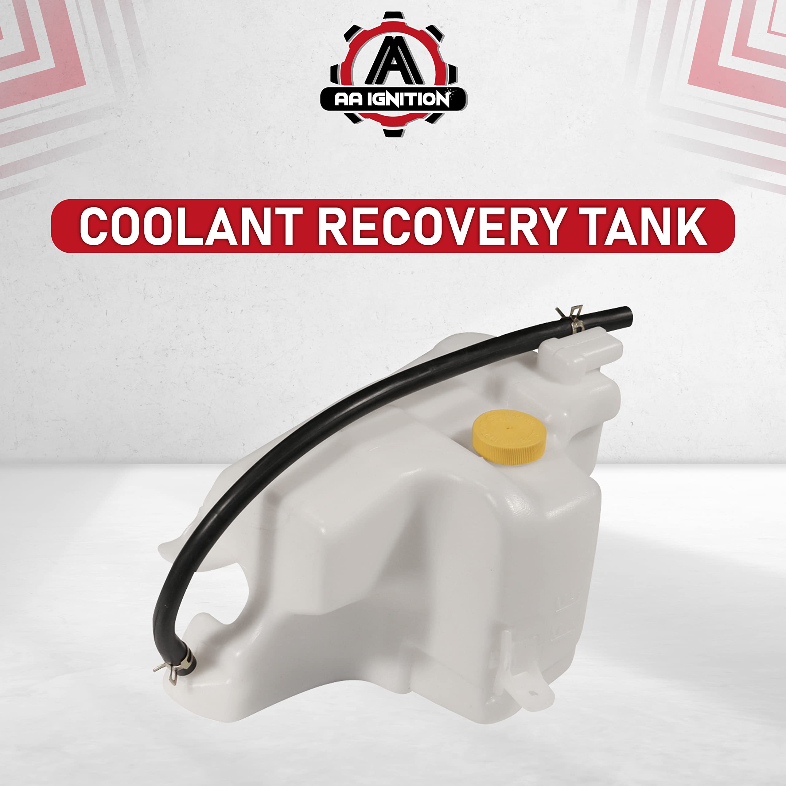 Coolant Reservoir Tank with Overflow Tube - Replaces 21710 -8J000, NI3014105, 603-614 - Compatible with Nissan Vehicles - 2002 - 2006 Altima 2.5L and 3.5 V6, 02 - 08 Maxima 3.5L V6 - Recovery