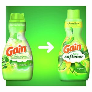 Gain Laundry Fabric Softener Liquid, Original Scent, 41 Fl Oz, 48 Loads, He Compatible, Pack Of 4, (Packaging May Vary)