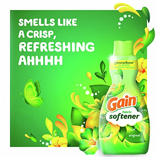 Gain Laundry Fabric Softener Liquid, Original Scent, 41 Fl Oz, 48 Loads, He Compatible, Pack Of 4, (Packaging May Vary)