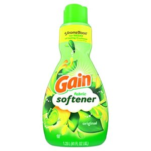 Gain Laundry Fabric Softener Liquid, Original Scent, 41 Fl Oz, 48 Loads, He Compatible, Pack Of 4, (Packaging May Vary)