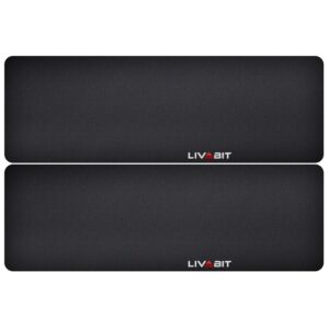 livabit 12" x 36" gunsmith cleaning tool work bench gun mat black | 4mm thickness | 2pk