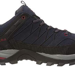 CMP Men's Low Rise Hiking Boots, Grey Asphalt Syrah 62bn, 6.5