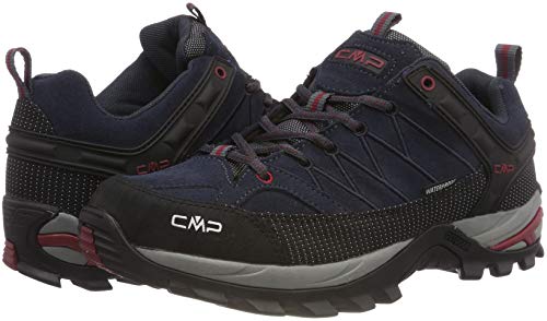 CMP Men's Low Rise Hiking Boots, Grey Asphalt Syrah 62bn, 6.5