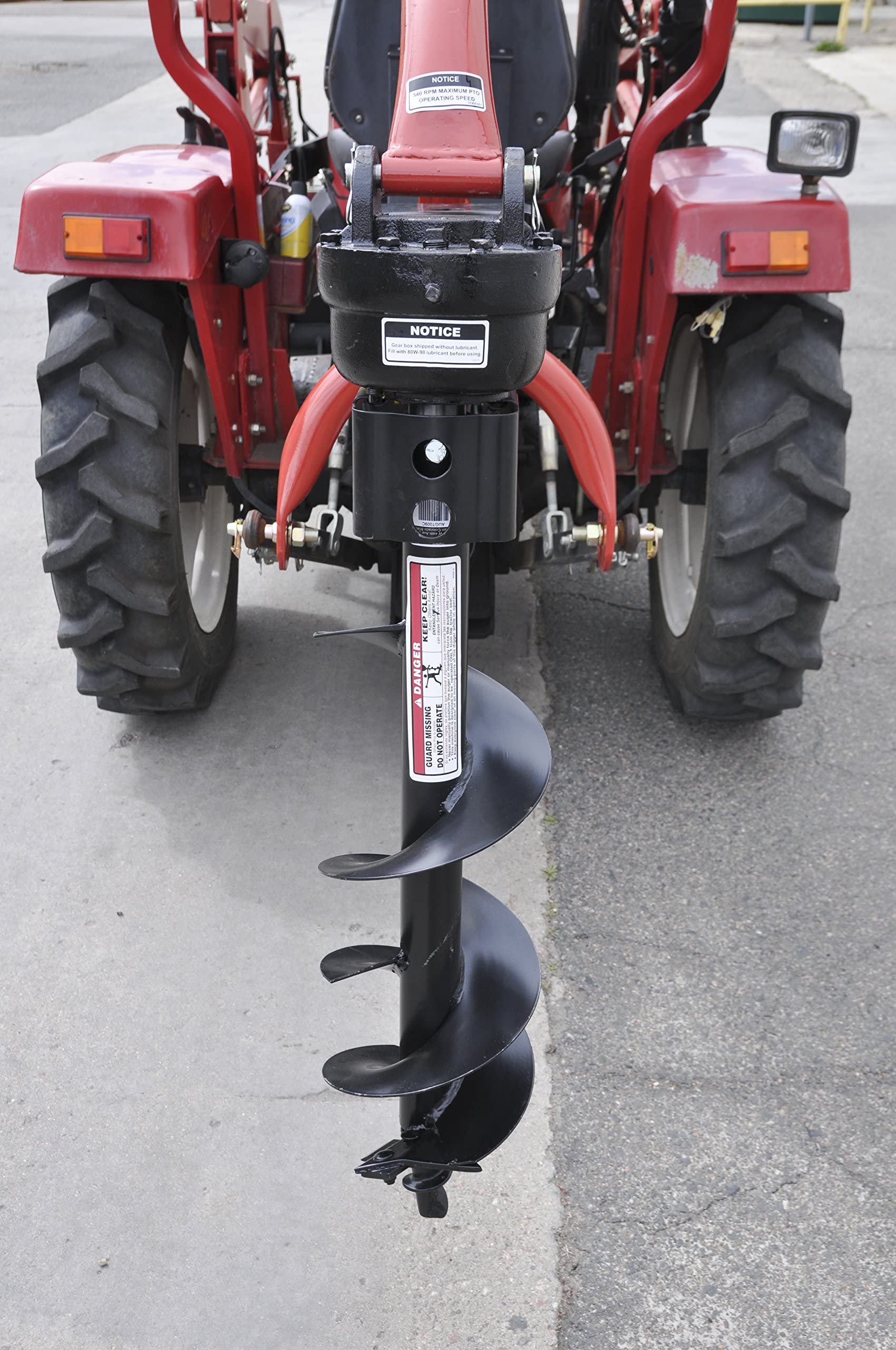 Tool Tuff Pole-Star 400 3-Point Tractor Post Hole Digger for Compact/Sub-Compact/Cat 0 Tractors with 6" Auger.