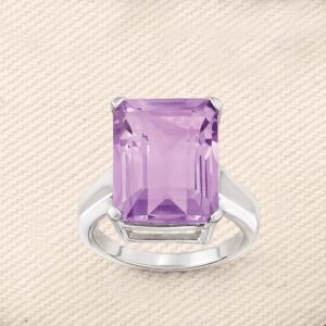 Ross-Simons 11.00 Carat Amethyst Ring in Sterling Silver. Size 8