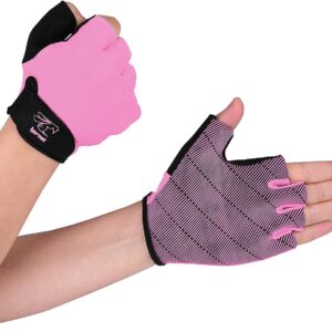 Hornet Watersports Light Pink Rowing Gloves for Women Ideal for Indoor Rowing, Sculling, Kayak, SUP, Outrigger Canoe, Dragon Boat and Other Watersports (M (Fits 7"-7.5"))