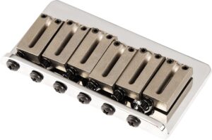 fender bridge assembly, american hardtail strat '86-'07, chrome electric guitar hardware (0032909049)