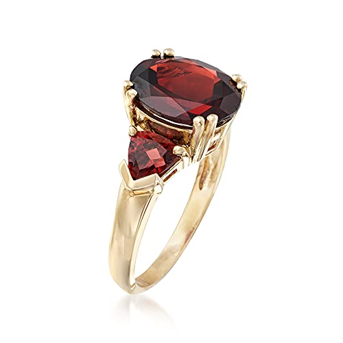 Ross-Simons 5.20 ct. t.w. Garnet Ring in 14kt Yellow Gold. Size 8