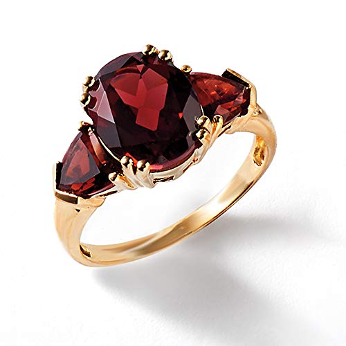 Ross-Simons 5.20 ct. t.w. Garnet Ring in 14kt Yellow Gold. Size 8