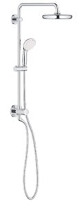 grohe 26123001 retro-fit euphoria 2.0 gpm 25 inch shower system, starlight chrome