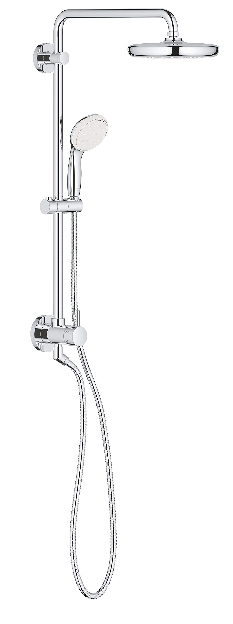 Grohe 26123001 Retro-Fit Euphoria 2.0 Gpm 25 Inch Shower System, Starlight Chrome