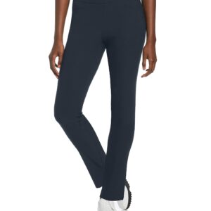 PGA TOUR Women's Regular Pull-on Golf Pant with Tummy Control (Size X-Small-Xx-Large), Black Iris, Medium