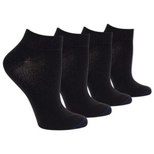 dr. scholl's womens diabetes & circulator - 4 pair packs casual sock, black, 8-12 us