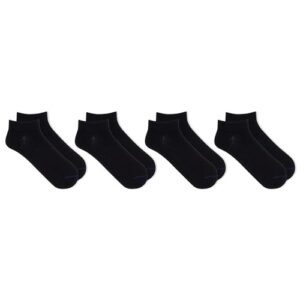 Dr. Scholl's womens Diabetes & Circulator - 4 Pair Packs Casual Sock, Black, 8-12 US