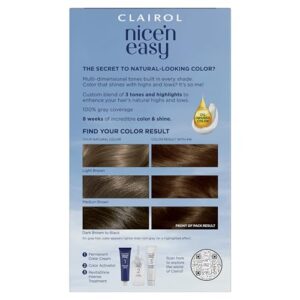 Clairol Nice'n Easy Permanent Hair Dye, 4W Dark Mocha Brown Hair Color, Pack of 1